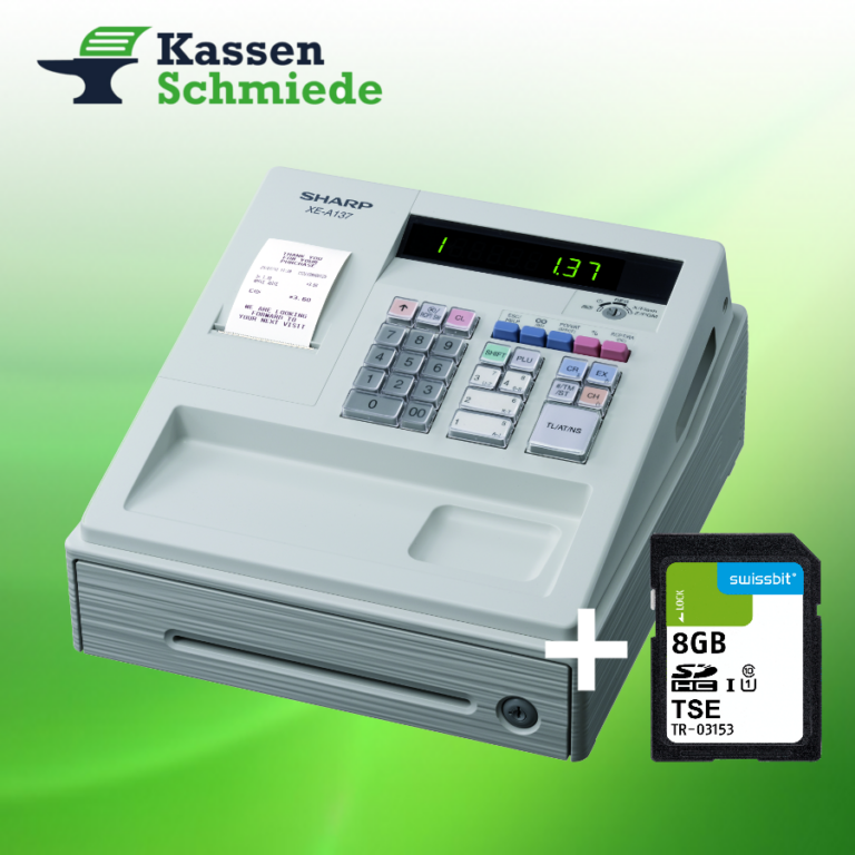 Sharp XE-A137 XWH - weiß - inkl. TSE Lizenzzeitraum 3 Jahre