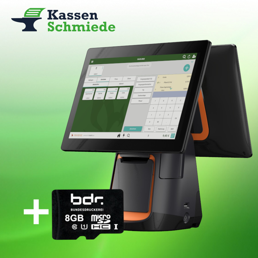 RCH AT15 Iron - 15" POS Touch-Terminal – Gastronomie-Bundle